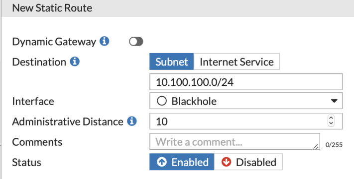 Fortigate SSL VPN – Redistribution into OSPF