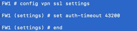 FortiClient SSL VPN Timeout